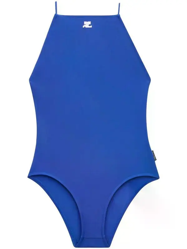 COURREGES Reedition Logo Swimsuit - Blue
