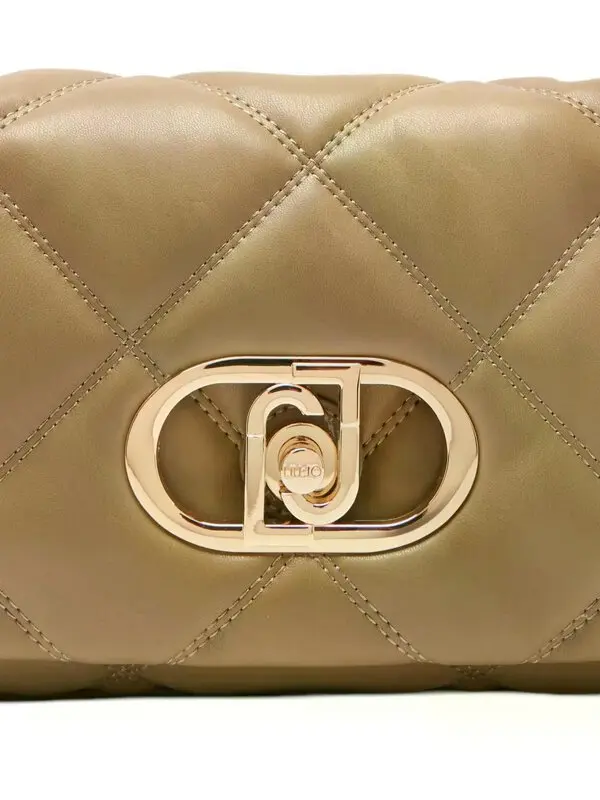 Liu Jo Quilted Shoulder Bag With Metal Chain - Neutrals