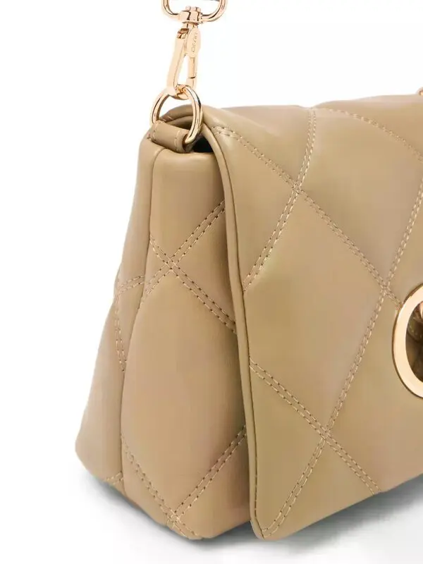 Liu Jo Quilted Shoulder Bag With Metal Chain - Neutrals