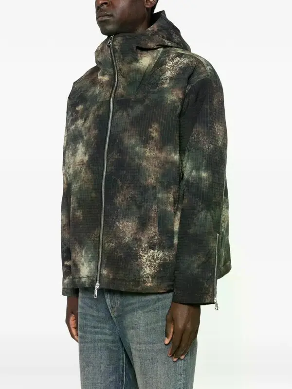 COLE BUXTON Camouflage-pattern Hooded Jacket