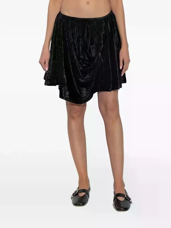 GANNI Draped Mini Skirt