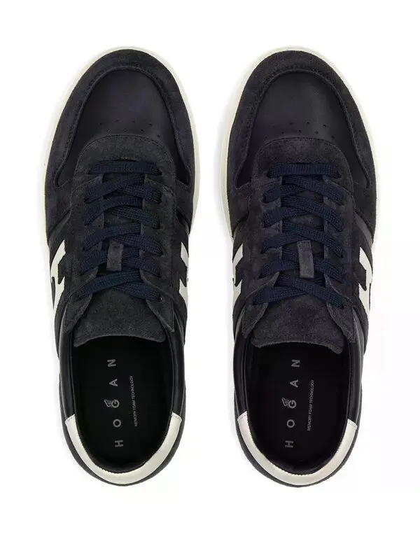 Hogan H-tv Suede Logo Sneakers - Blue