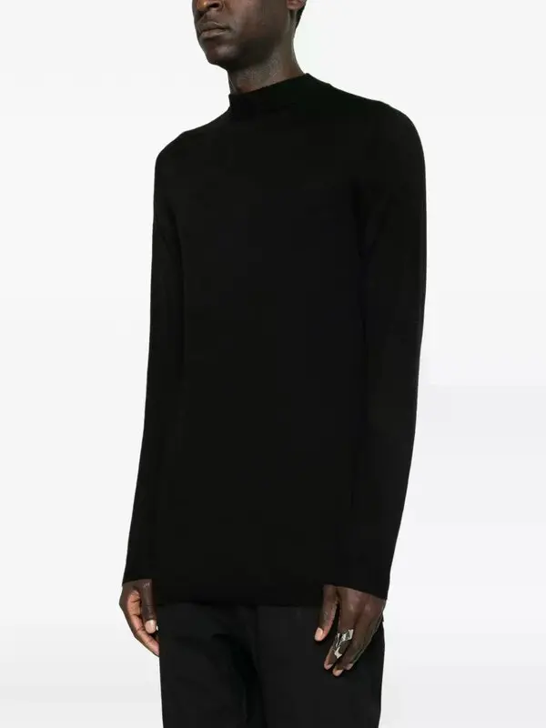 Rick Owens Level Lupetto Crew-neck Sweater - Black