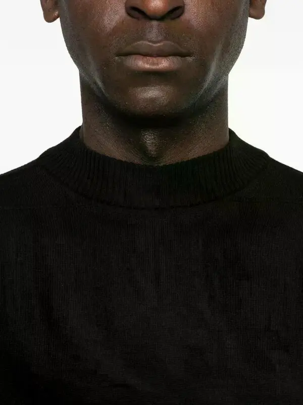 Rick Owens Level Lupetto Crew-neck Sweater - Black