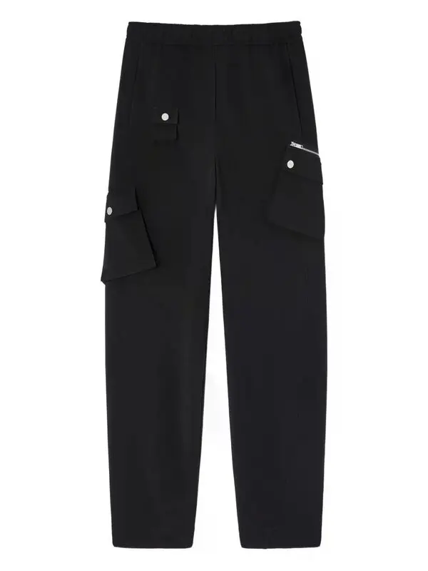 GANNI Cargo-pocket Trousers - Black