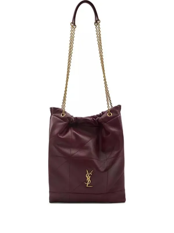 Saint Laurent Jaimne Pouchon Shoulder Bag - Red