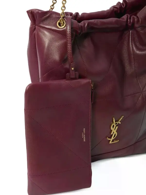 Saint Laurent Jaimne Pouchon Shoulder Bag - Red