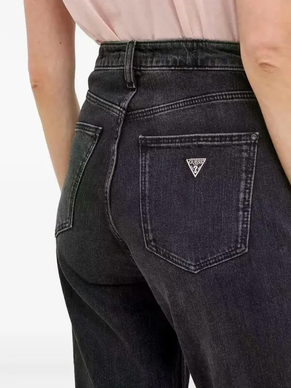 Guess Five-pocket Logo-patch Jeans