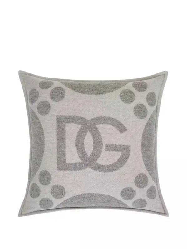 Dolce & Gabbana Jacquard Cushion - Grey