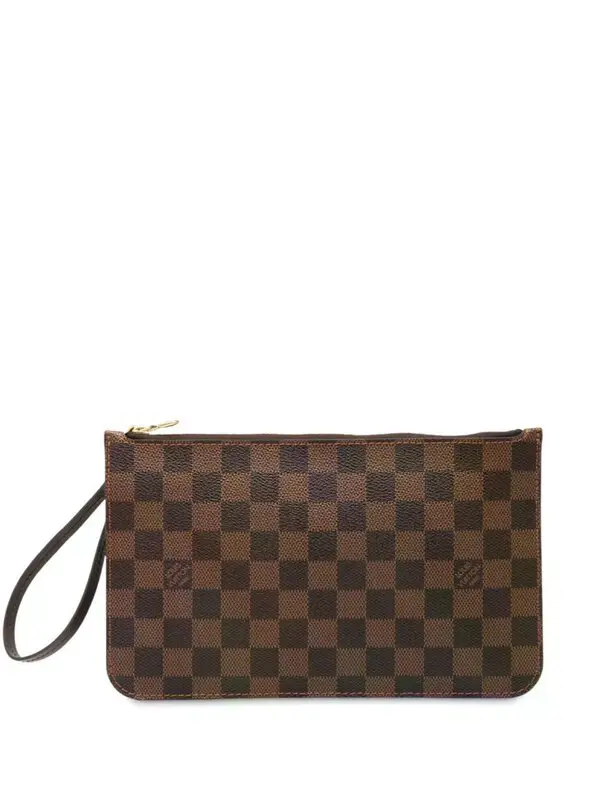 LOUIS VUITTON Damier Ebene Neverfull Mm Pouch