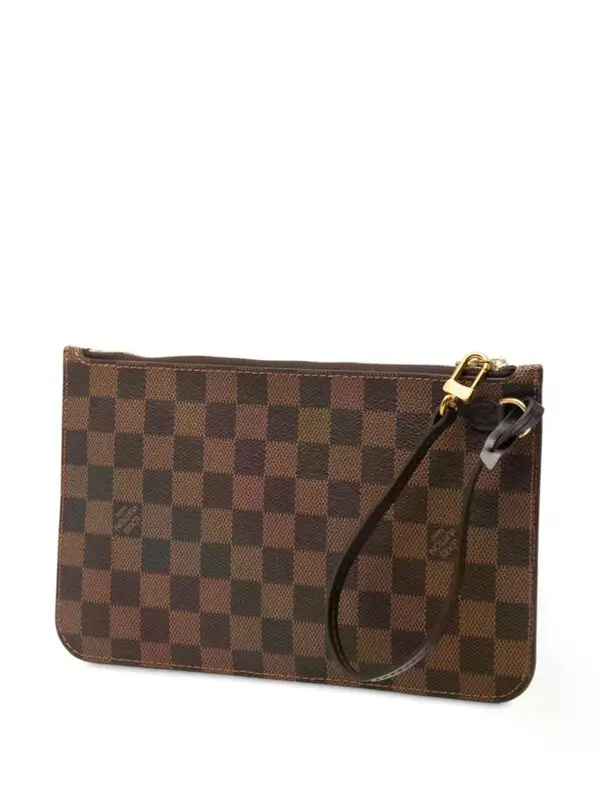 LOUIS VUITTON Damier Ebene Neverfull Mm Pouch