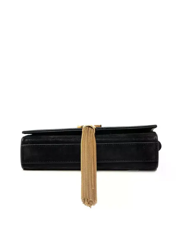 Saint Laurent 2015 Small Monogram Kate Tassel Crossbody Bag - Black