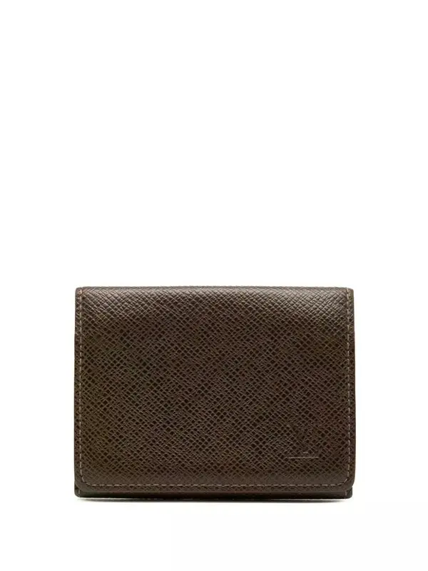 LOUIS VUITTON 2005 Taiga Business Card Holder - Brown