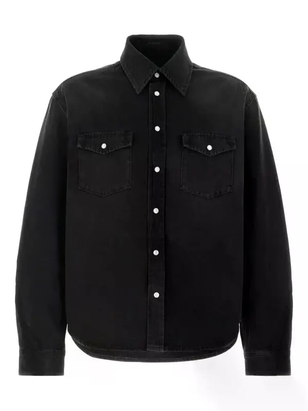 Givenchy Flap-pocket Denim Shirt - Black