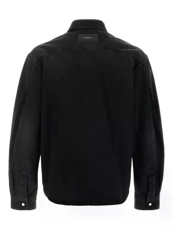 Givenchy Flap-pocket Denim Shirt - Black