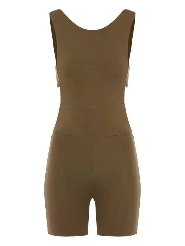 Live The Process Orbit Cut-out Playsuit - Brown