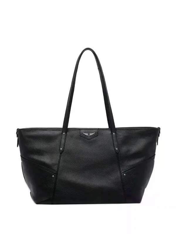 Zadig&Voltaire Z Zip External Pocket Shopping Bag - Black