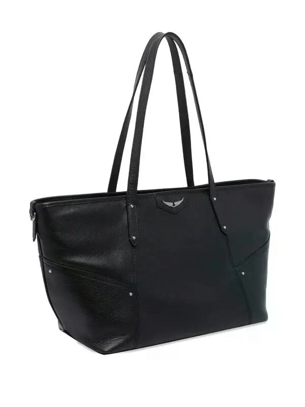 Zadig&Voltaire Z Zip External Pocket Shopping Bag - Black