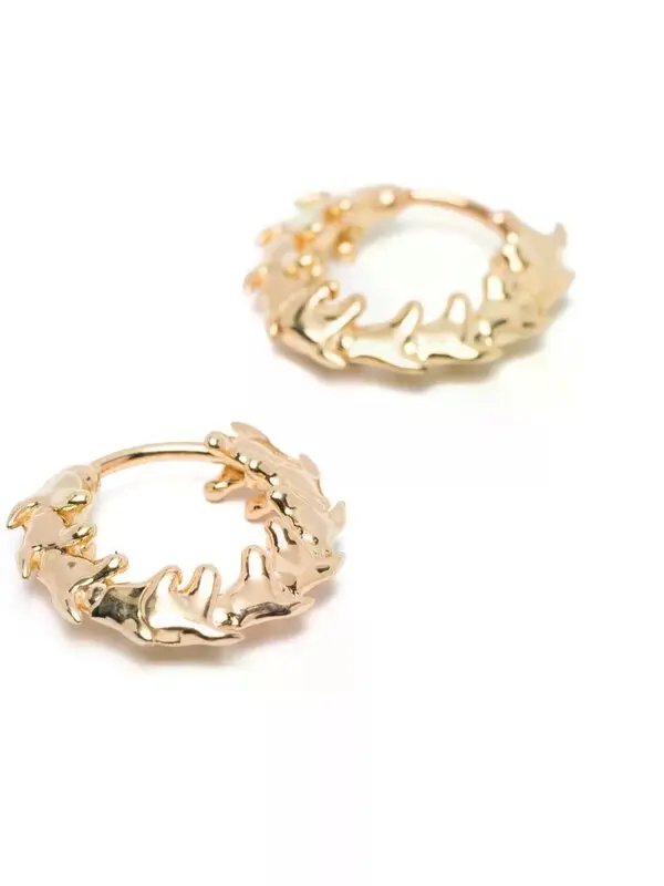 SHAUN LEANE Mini Serpent’s Trace Hoop Earrings