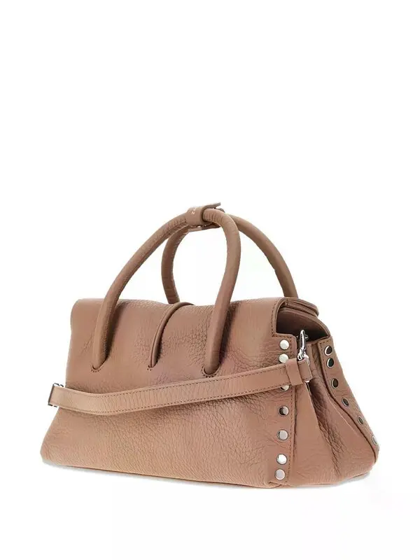 ZANELLATO Dotta Studded Tote Bag - Brown