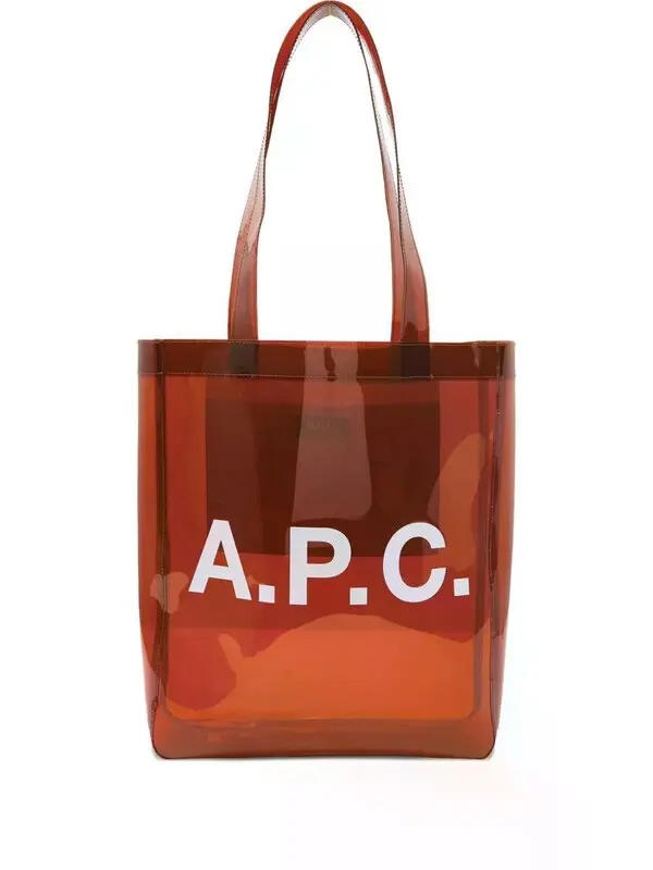 A.p.c. Logo Tote Bag - Brown