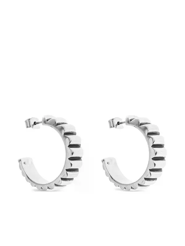 Isabel Marant Textured Hoop Earrings - Silver