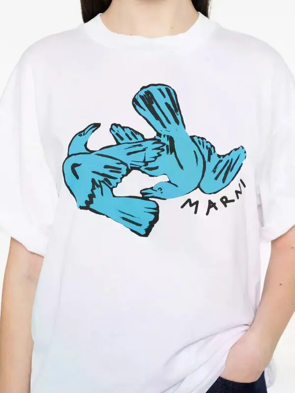 Marni Bird-print T-shirt