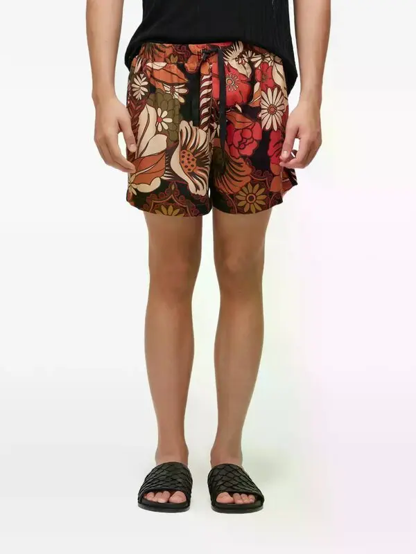 OSKLEN Floral-print Drawstring Shorts