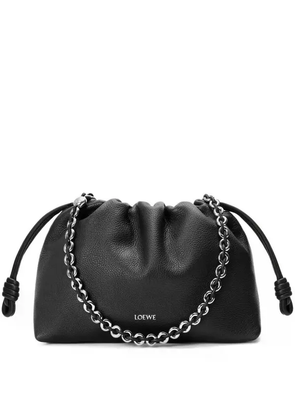 Loewe Flamenco Purse In Fine Grained Calfskin - Black