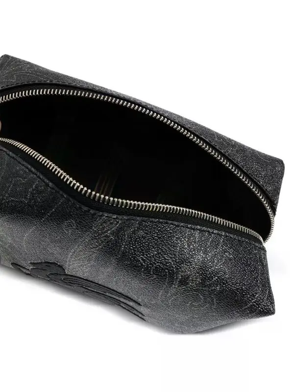 Etro Pegasus-logo Paisley Wash Bag - Grey