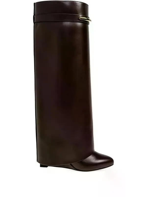 Givenchy Point-toe Wedge Boots - Brown