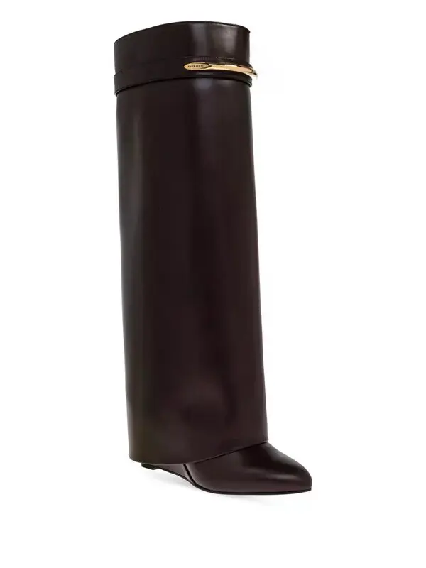 Givenchy Point-toe Wedge Boots - Brown