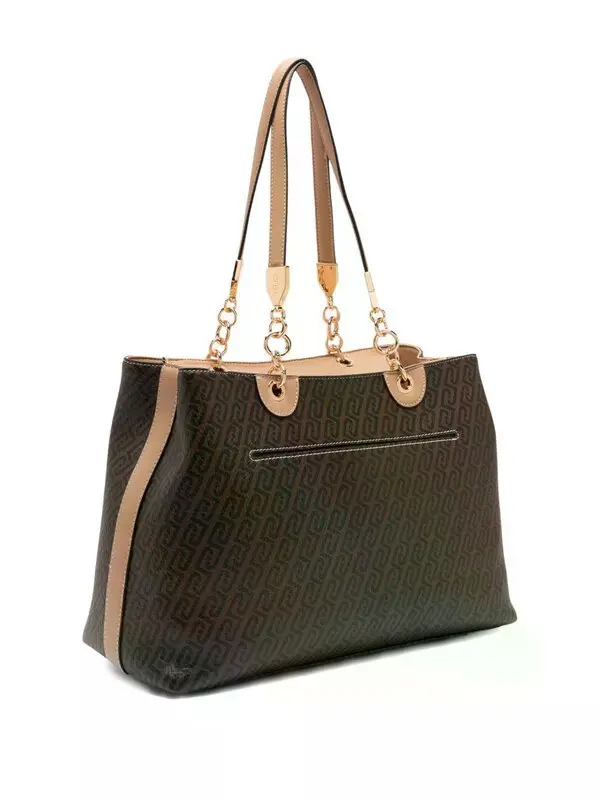 Liu Jo Monogram Printed Chain Tote