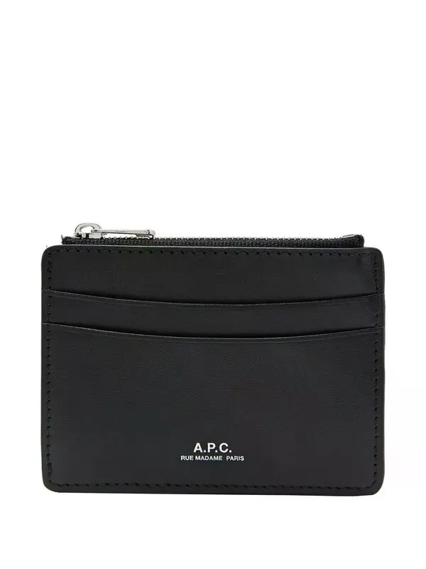 A.p.c. Zip-top Cardholder - Black