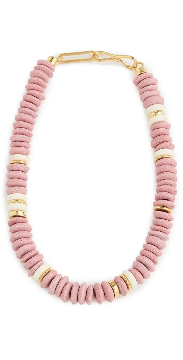 LIZZIE FORTUNATO Laguna Necklace - Light Pink