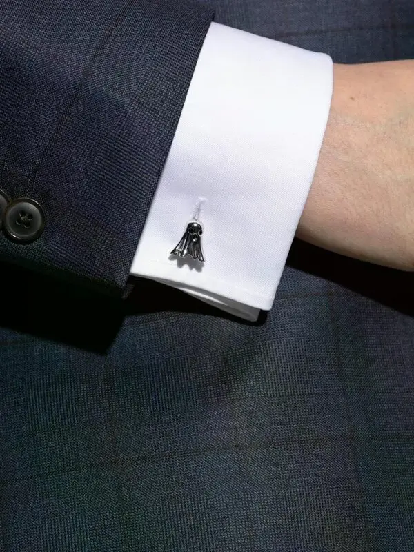 Paul Smith Ghost-motif Cufflinks - Silver