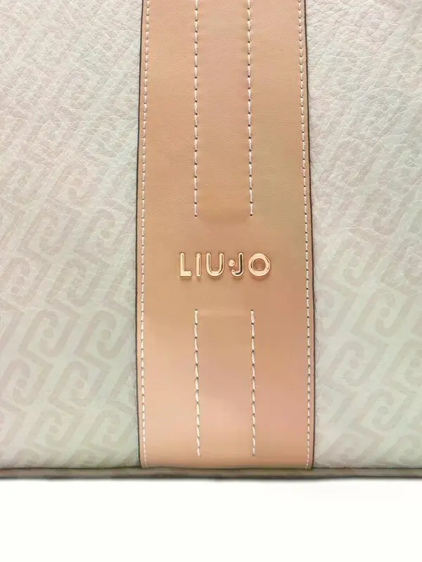 Liu Jo Monogram Logo Drummed Effect Tote Bag