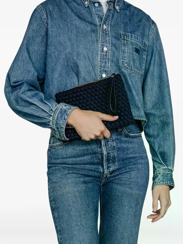 MARREA Woven Wristlet Clutch