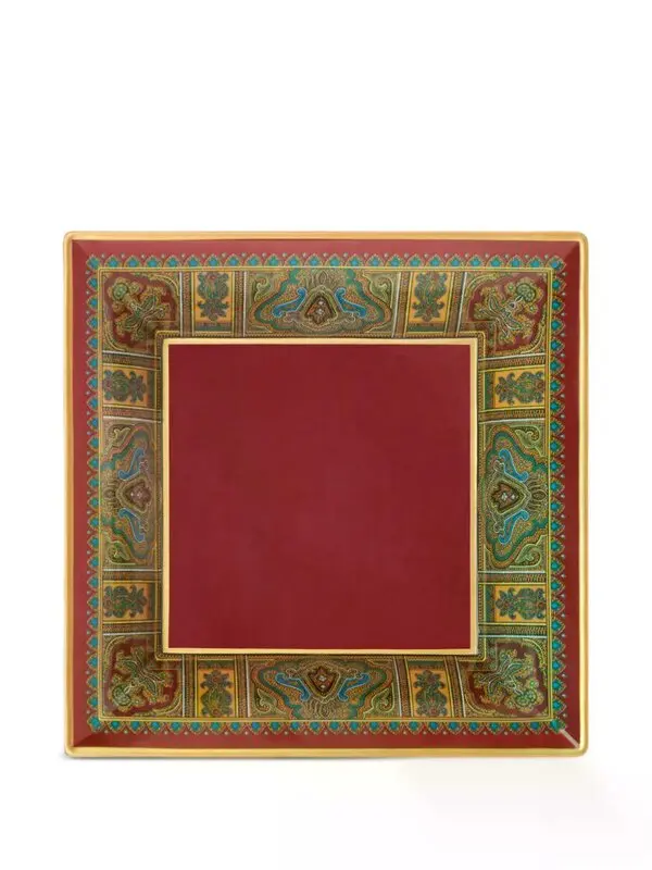 Etro Paisley Porcelain Tray - Red