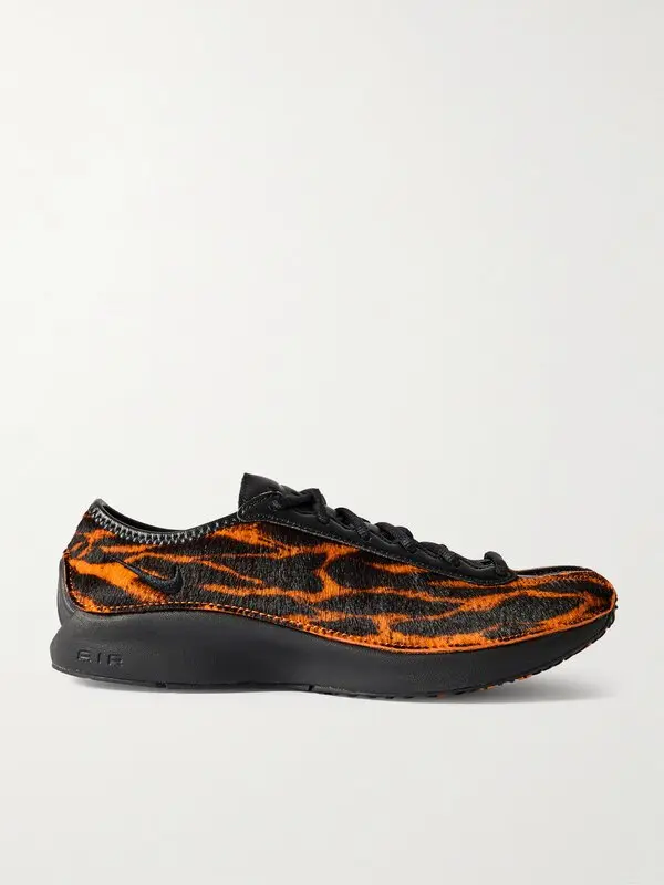 Nike Air Superfly Lx Cheetah-print Sneakers - Orange