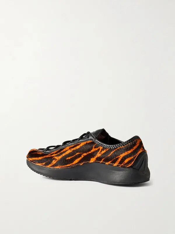 Nike Air Superfly Lx Cheetah-print Sneakers - Orange