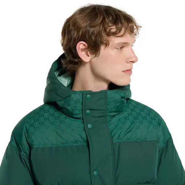 Gucci Technical Nylon Twill Padded Jacket