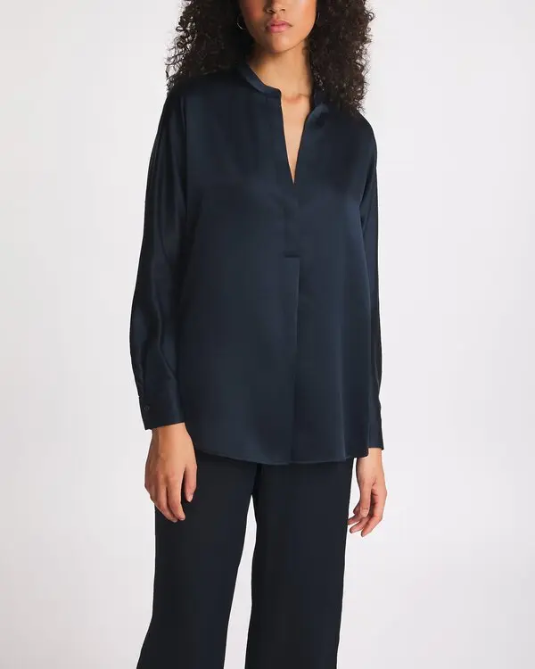 Vince Blouse Band Collar