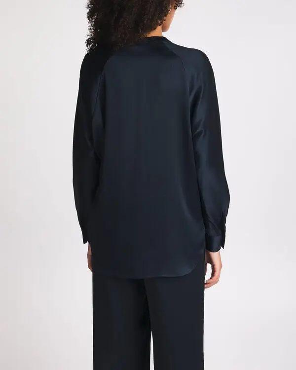 Vince Blouse Band Collar