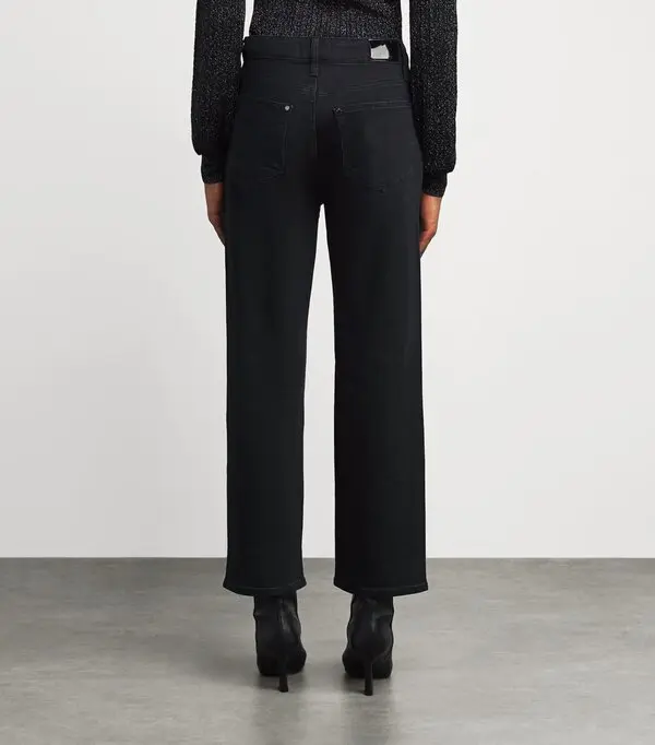 Paige Embellished Stevie Straight Jeans
