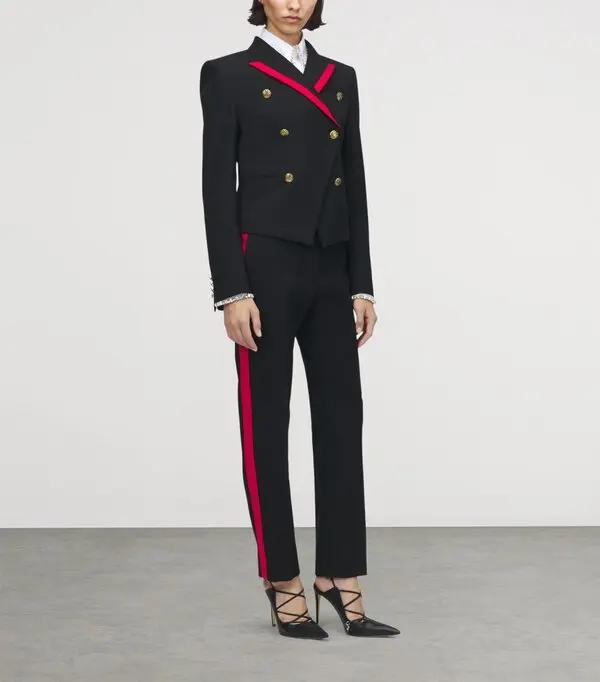 Alexander McQueen Wool Uniform Trousers