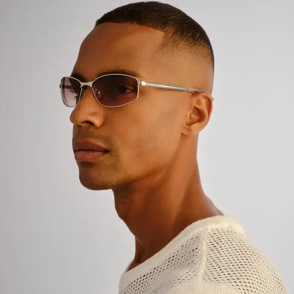 Le Specs Star Beam Sunglasses - Silver Brown