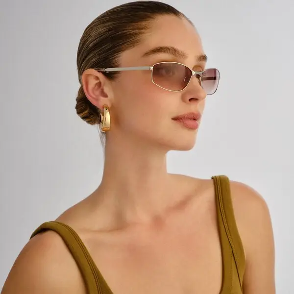 Le Specs Star Beam Sunglasses - Silver Brown