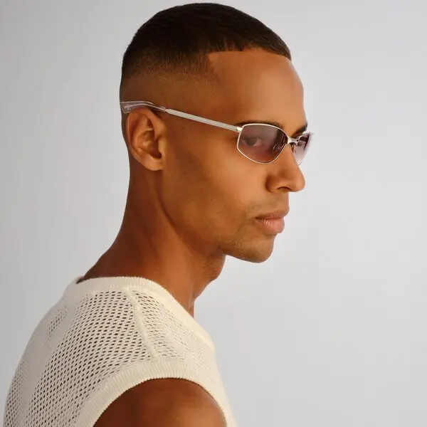 Le Specs Star Beam Sunglasses - Silver Brown