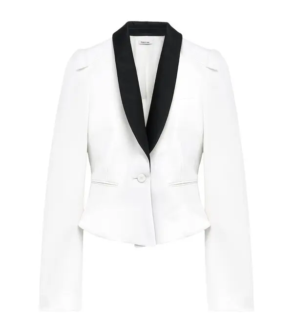 Alexander McQueen Wool Cropped Blazer